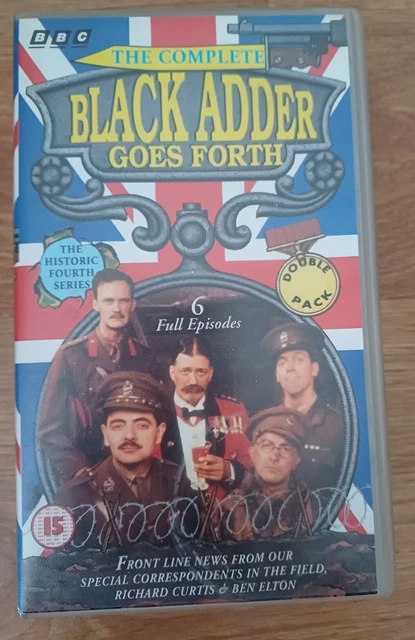 THE COMPLETE BLACK Adder Goes Forth 2xVHS tape box set. Historic Fourth ...