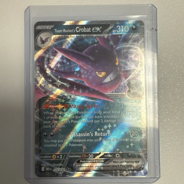 TEAM ROCKET'S CROBAT ex 122/182 Sv10: Destined Rivals Holo $2.84 - PicClick AU