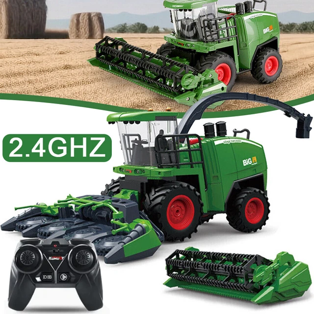 REMOTE CONTROL HARVESTER Toy 1:24 Scale 2.4Ghz Farm RC Harvesting For ...