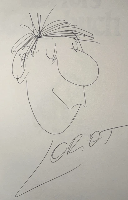 LORIOT SIGNIERT VICCO von Bülow Zeichnung Buch Original Unterschrift ...