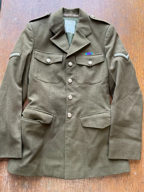 VINTAGE BRITISH ARMY Military Uniform No2 Dress Uniform 1980 Pattern ...