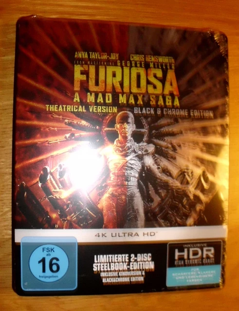 FURIOSA: A MAD Max Saga Black & Chrome - Limited Steelbook (4K UHD) + [Blu-ray] EUR 39,99 ...