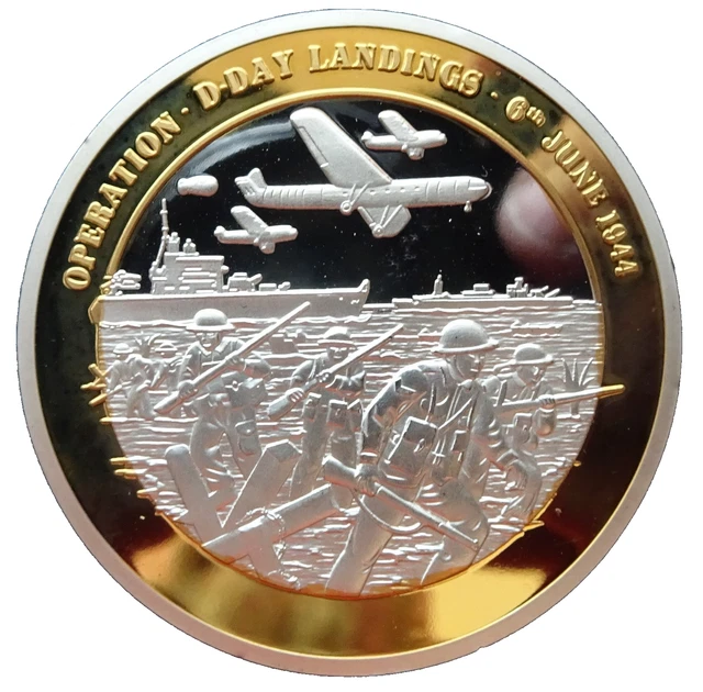 DEFINING MOMENTS OF WWII Operation Overlord D-Day 24ct gold Plated ...