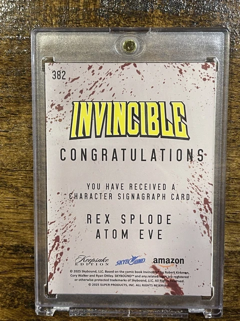 2025 KEEPSAKE INVINCIBLE Rex Splode & Atom Eve Dual Character Laser ...