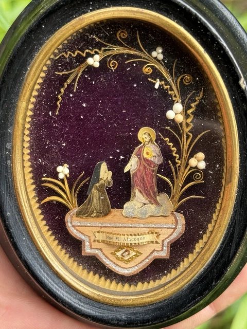 RELIQUE DE MARGUERITE-MARIE Alacoque & Reliquaire & 19 Eme Siècle EUR ...