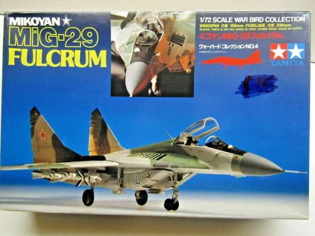TAMIYA 1:72 SCALE Mikoyan Gurevich MiG-29 Fulcrum Model Kit # 60704 ...
