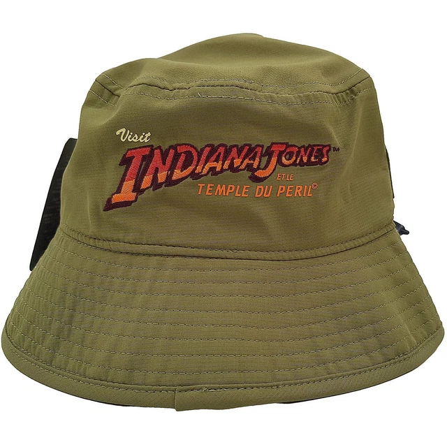 DISNEYLAND PARIS BUCKET Hat Indiana Jones Temple Peril Green Adult ...