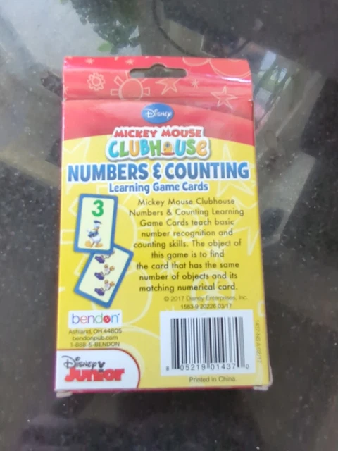 DISNEY JUNIOR MICKEY Mouse Clubhouse Numbers & Counting Learning Game ...
