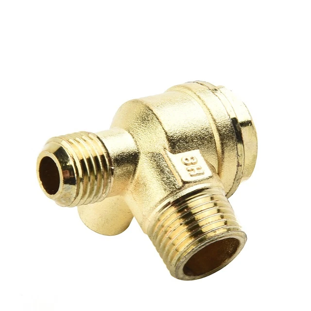 TOOL CHECK VALVE Piston Pump 16mm 3 Port Check Valve For Air Compressor ...