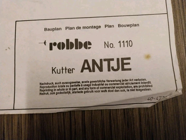 ROBBE R/C MODEL Boat Plan £10.00 - PicClick UK