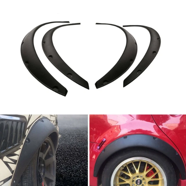 4 PIECE UNIVERSAL Mudguard Wheel Arch Cover Length 865mm Car ...