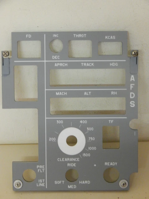 TORNADO AIRCRAFT COCKPIT AFDS Facia Panel Indicator Assembly [1R4D] £22 ...