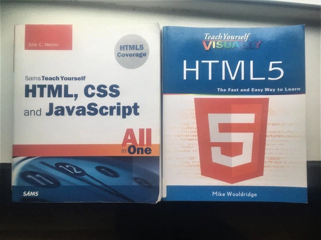 HTML, CSS, AND JavaScript and HTML5 books $16.50 - PicClick