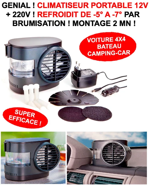 ENFIN LA CLIM! Climatiseur Portable 12V Montage 1Mn Tres Efficace Auto ...