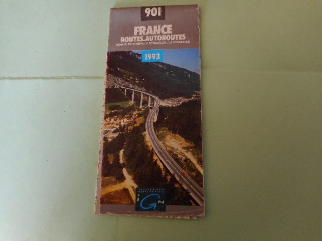 CARTE IGN 901 France Routes Autoroutes 1993 Maps Karte Cartolina EUR 1 ...