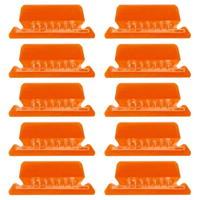 10 PIECES 2INCH File Folder Tabs Clear Colored Hanging Folder Tabs with ...