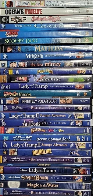 WHOLESALE LOT 100+ DVDs Kids & Family Children's Baby Pixar Disney Barbie Potter $117.57 ...