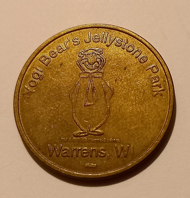VINTAGE PEPSI COLA Yogi Bear's Jellystone Park TOKEN Warren's Wisconsin ...