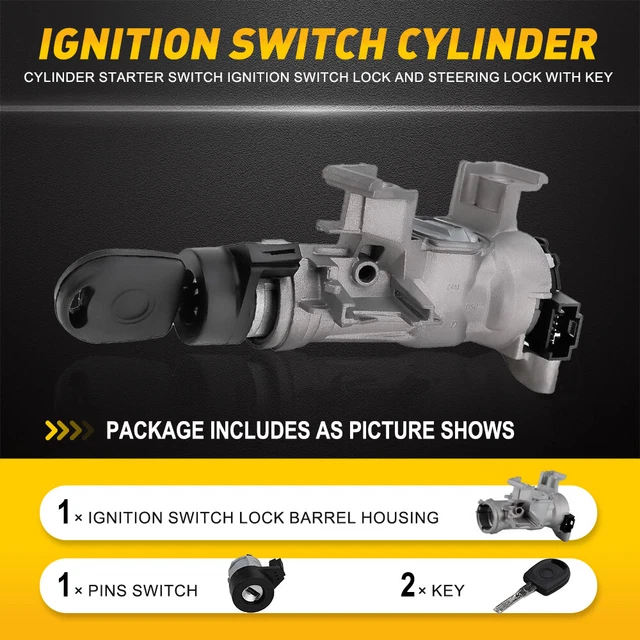 FOR VW GOLF Mk5 Mk6 2004-2013 Ignition Starter Switch Steering Lock ...
