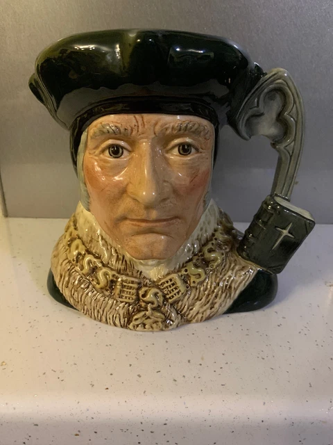 ROYAL DOULTON LARGE Character Toby Jug Sir Thomas More D6792 Stanley J ...