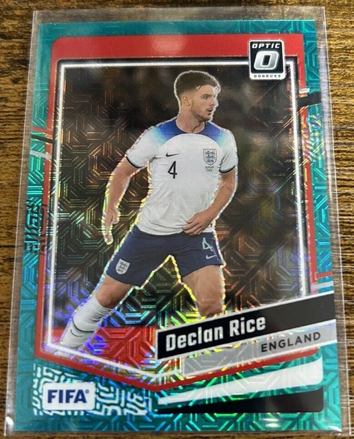 2023-24 PANINI DONRUSS Optic Declan Rice /49 Teal Mojo Prizm ...