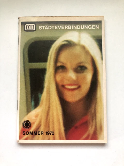 DB STADTEVERBINDUNGEN SOMMER 1970 German Train Timetable [Germany] £8. ...