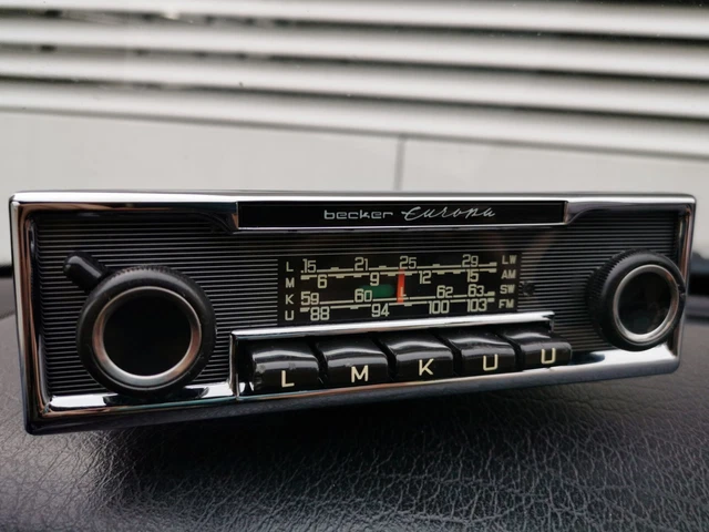 MERCEDES BECKER EUROPA Autoradio LMKU Classic Chromblende Oldtimer 1977 ...