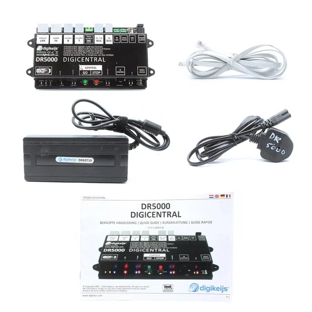DIGIKEIJS 'MULTI' GAUGE Dr5000 Dcc Multi-Bus Central Command Station £ ...
