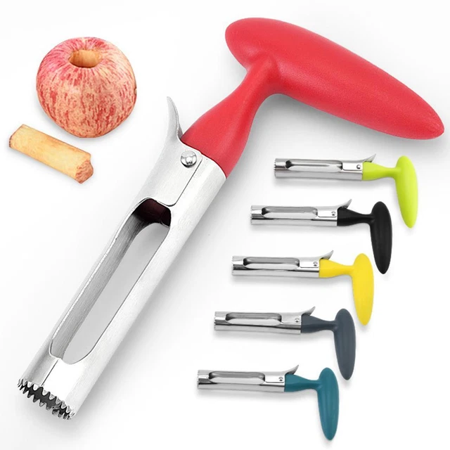 FRUIT APPLE CORER Pear Tools Stainless Steel Kitchen Twist Easy Core ...