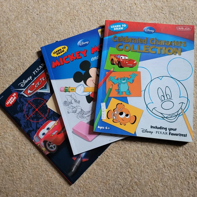 LEARN TO DRAW Disney Pixar Mickey Mouse & Friends, Cars, Characters ...