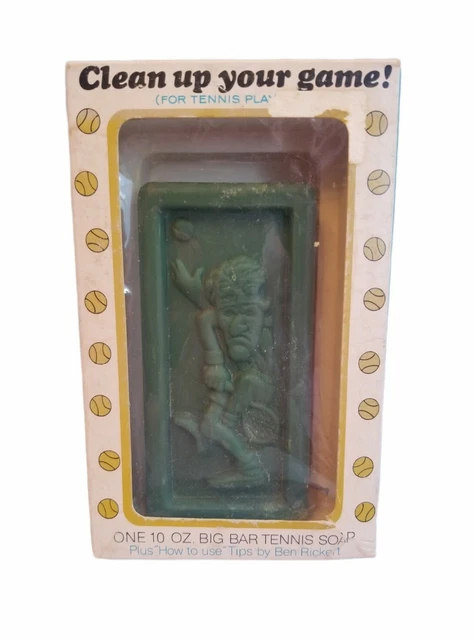 VINTAGE MEN 1970S Ben Rickert 10oz Big Bar Tennis player Soap rare £29. ...