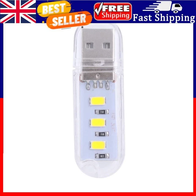 NEW 15PCS MINI Portable USB Book Light Bright Reading Lamp for PC Laptop (White £11.63 - PicClick UK