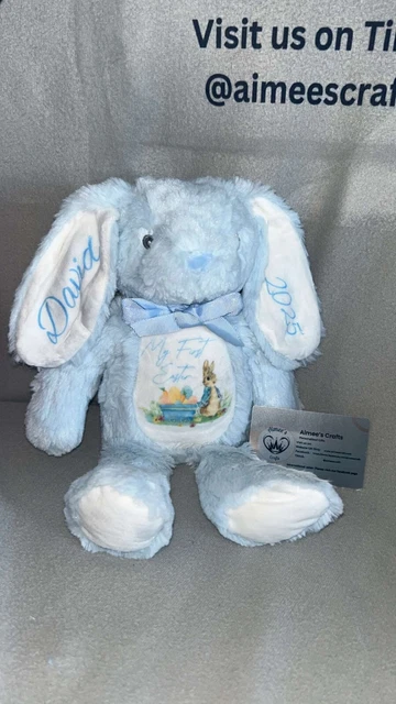 PERSONALISED TEDDY MY First Easter Bunny -Peter Rabbit £18.91 - PicClick UK