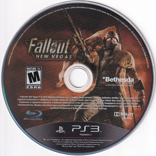 SONY PLAYSTATION 3 PS3 Fallout nuovo videogioco Las Vegas Bethesda Soft ...