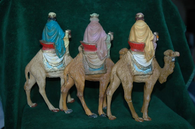 NF NARDI FRATELLI 1940 Pasta Statuine Presepe Serie Tre Re Magi Su ...