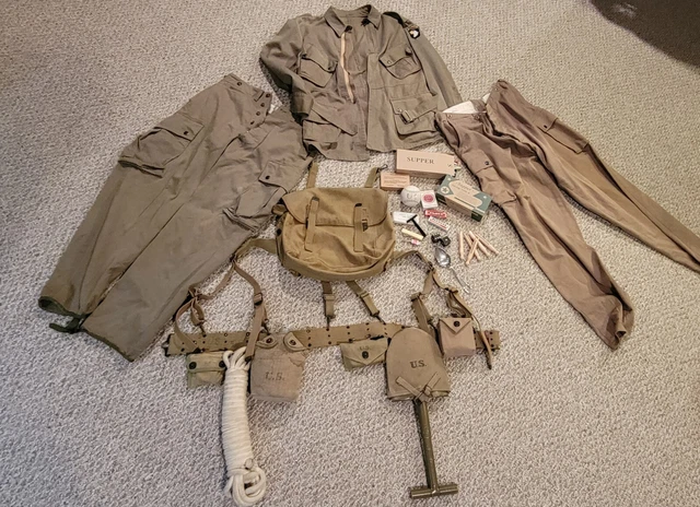 WWII AIRBORNE PARATROOPER Uniform & Gear, Load Out £313.64 - PicClick UK