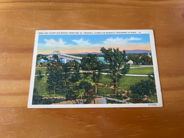 NEW LAKE CHAMPLAIN Bridge from Fort St Frederic - Crown Point, New York ...