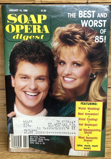 SOAP OPERA DIGEST January 14, 1986 Krista Tesreau, Mark Lewis, Best ...