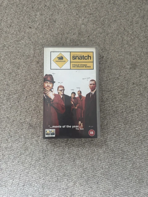 SNATCH VHS FILM Guy Ritchie, Brad Pitt, Jason Statham £5.43 - PicClick UK