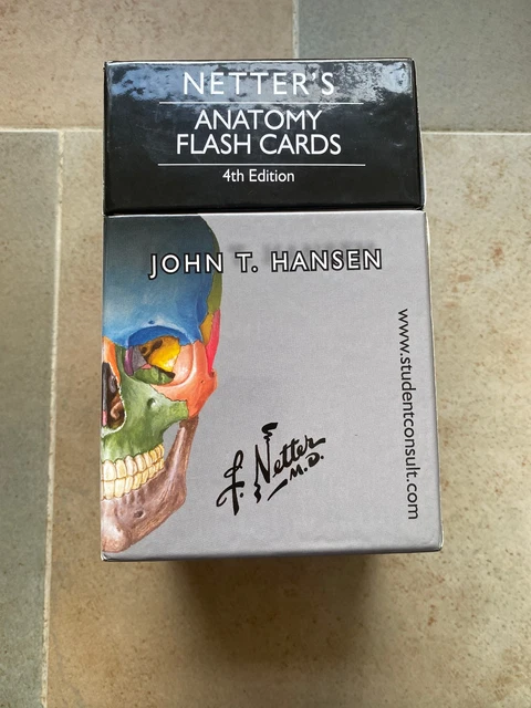 NETTER'S ANATOMY FLASH Cards 4th Edition John T. Hansen, Medical Doctor ...