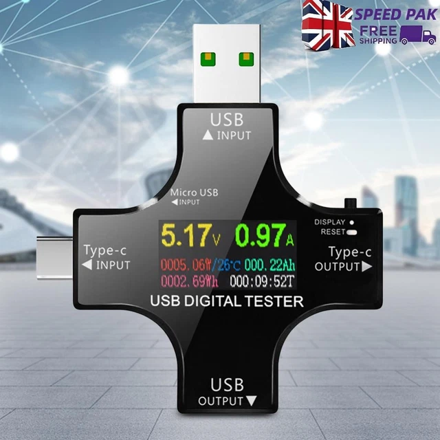 AMPERE METER TYPE-C USB Tester Type-C PD Voltage Current Meter Ammeter ...