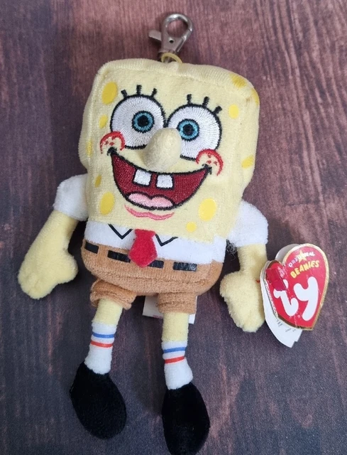 TY BEANIE BABIES SpongeBob SquarePants - Key/Bag Ring- Never Used ...