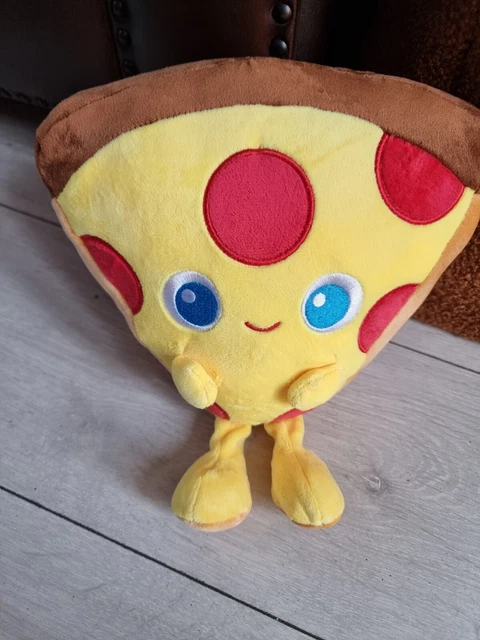 SQUASHY PAWS FOOD Pizza Soft Squishy Cuddly Plush Toy 26cm £5.43 ...