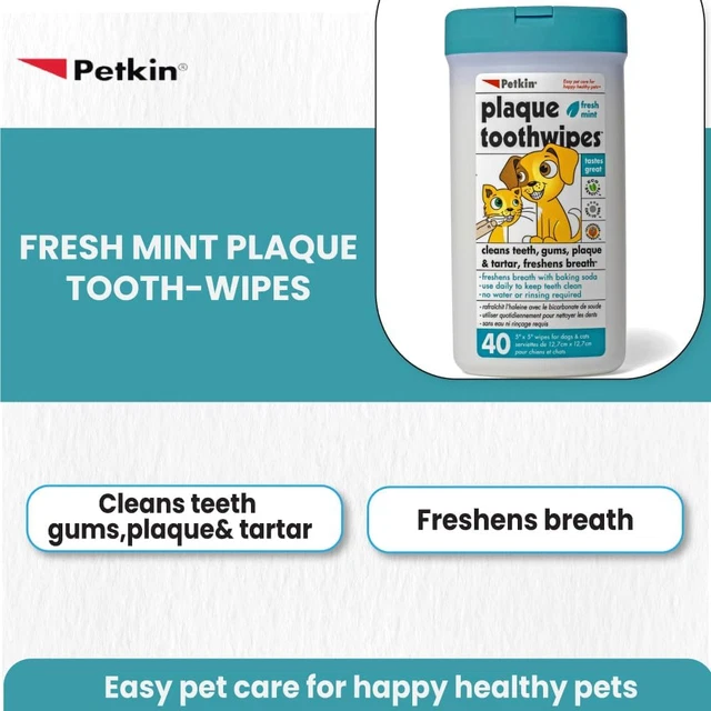 PET TOOTHWIPES, 40 Count $32.26 - PicClick AU