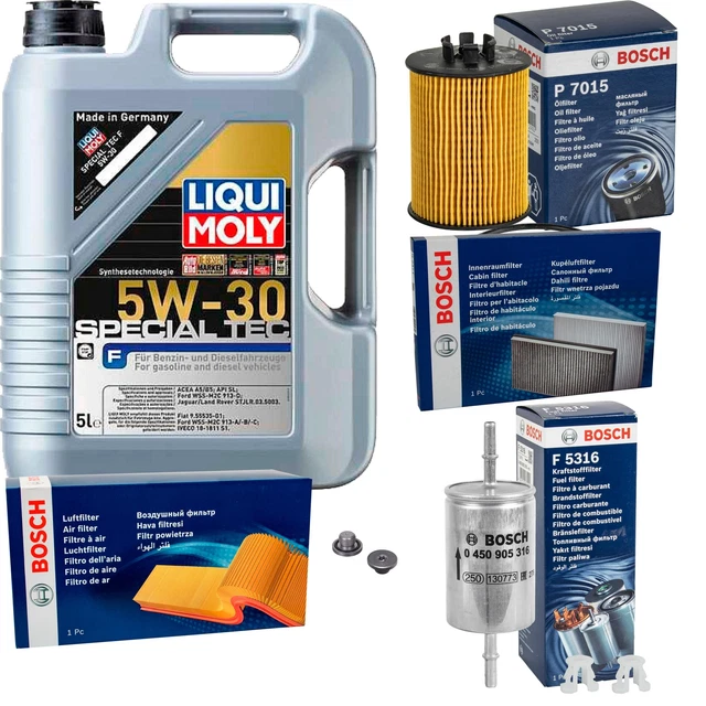 BOSCH CONTROLLO SET 5 L Liqui Moly Special Tec F 5W-30 per Opel Corsa B 73 _ EUR 119,04 ...