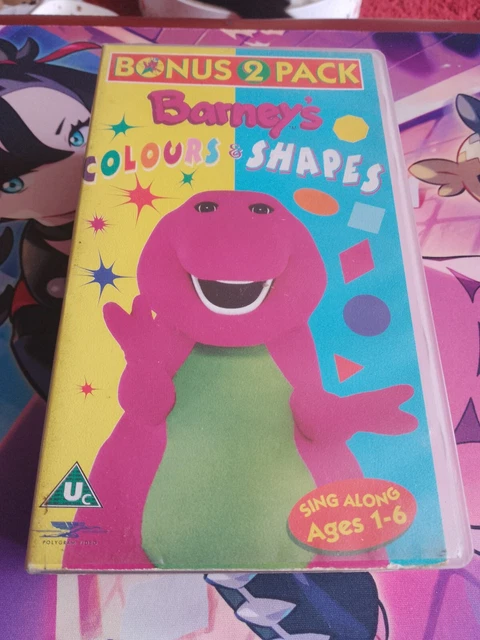 BARNEY - BARNEY'S Colours And Shapes (VHS, 1998) £9.99 - PicClick UK
