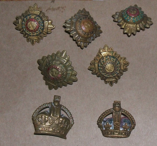 BRITISH ARMY OFFICER rank badge pips crown World War WW1 WW2 £3.99 ...