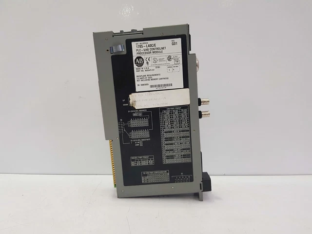 ALLEN-BRADLEY 1785-L40C PLC-5/40C Controlnet Processor Module Series E ...