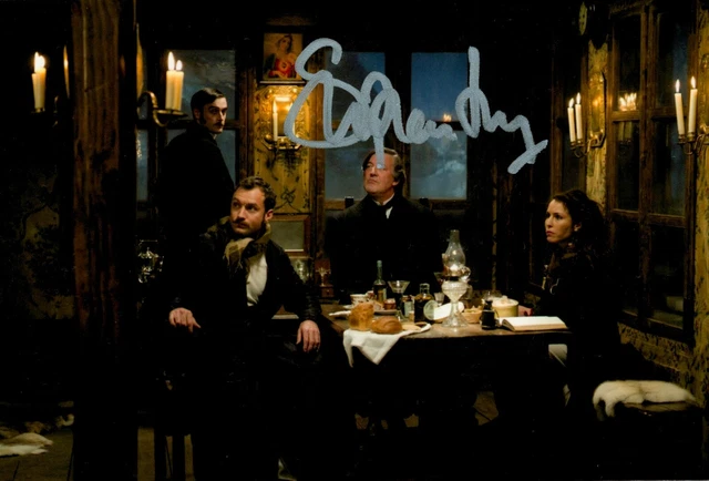 STEPHEN FRY SIGNED 6x4 Photo Sherlock Holmes Blackadder Genuine ...