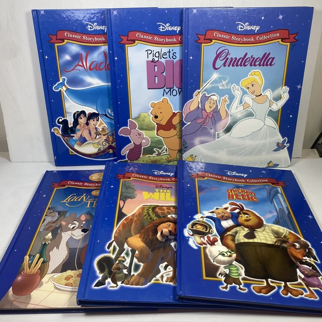 6 LOT DISNEY Classic Storybook Collection -Cinderella, Aladdin, The ...